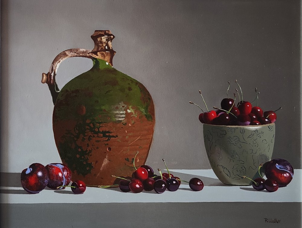 Rob Walker - Old Jug and Cherries – Clifton Fine Art